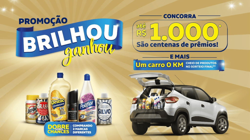 Promoção “Brilhou, Ganhou” une marcas tradicionais com prêmios semanais ...