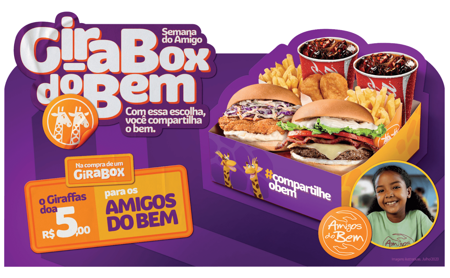 Giraffas e Amigos do Bem unem forças na campanha GiraBox do Bem em ...