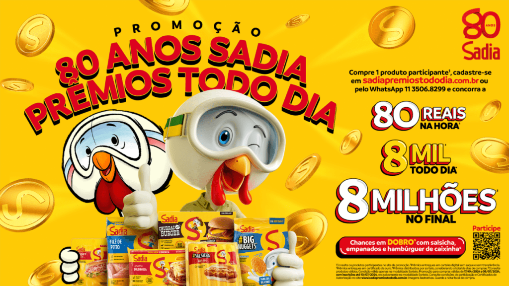 Sadia celebra 80 anos e lança promoção com maior prêmio da história ...